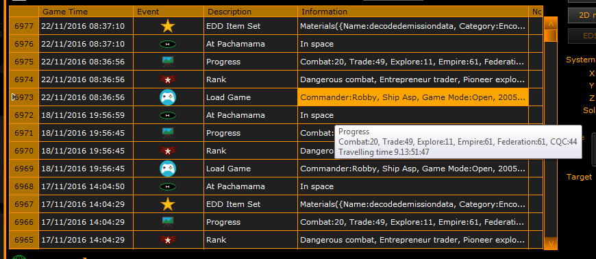 4. History Grid Panel · EDDiscovery/EDDiscovery Wiki · GitHub