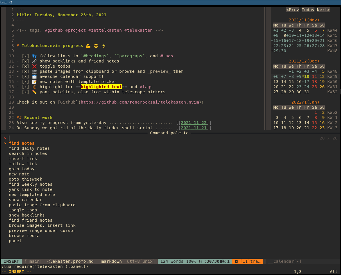 Commands - lambtho12/telekasten.nvim GitHub Wiki